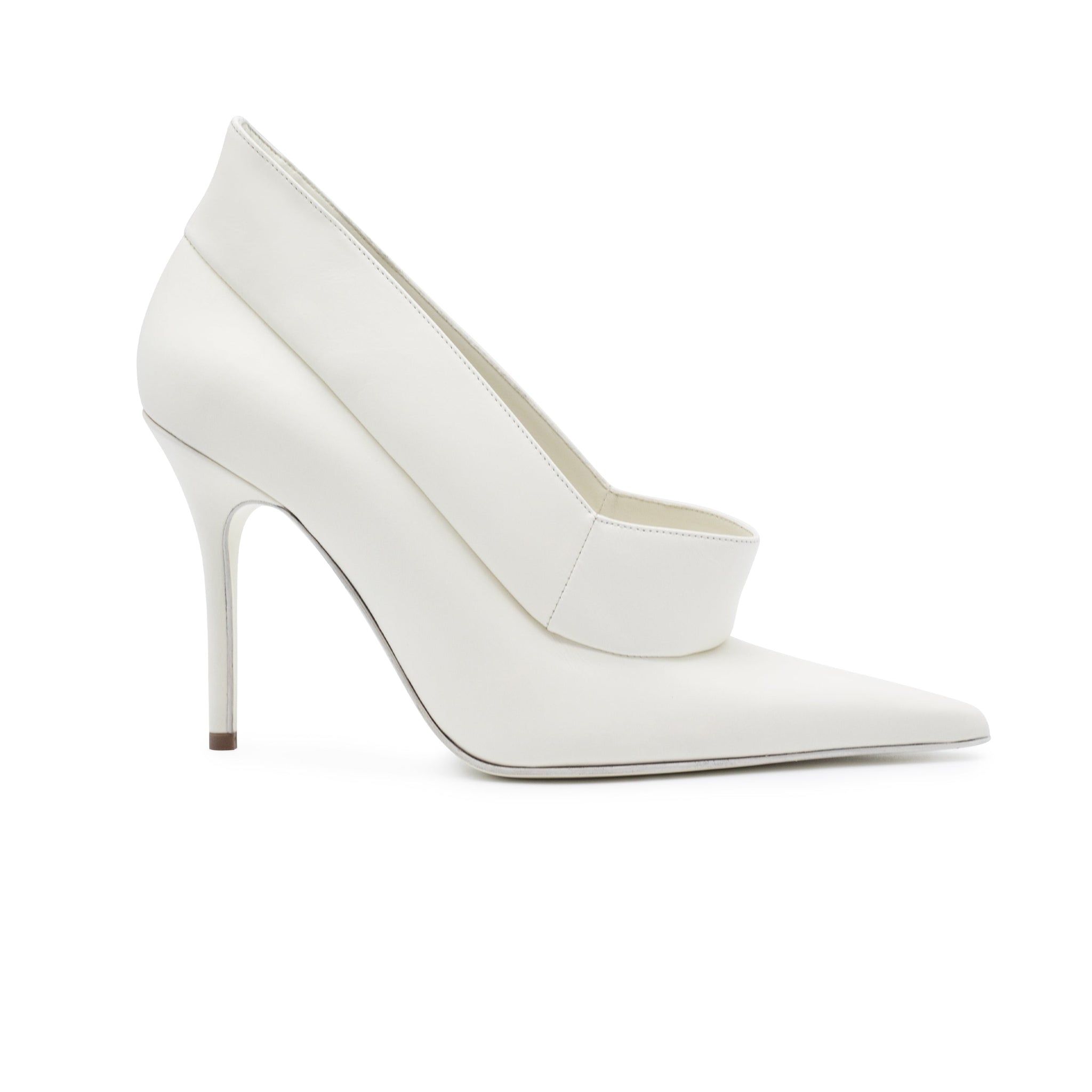 RAE CALF LEATHER IN WHITE MILK